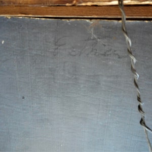 Victorian Antique Small Asian Japanese Spring Oil Painting River Boat ...