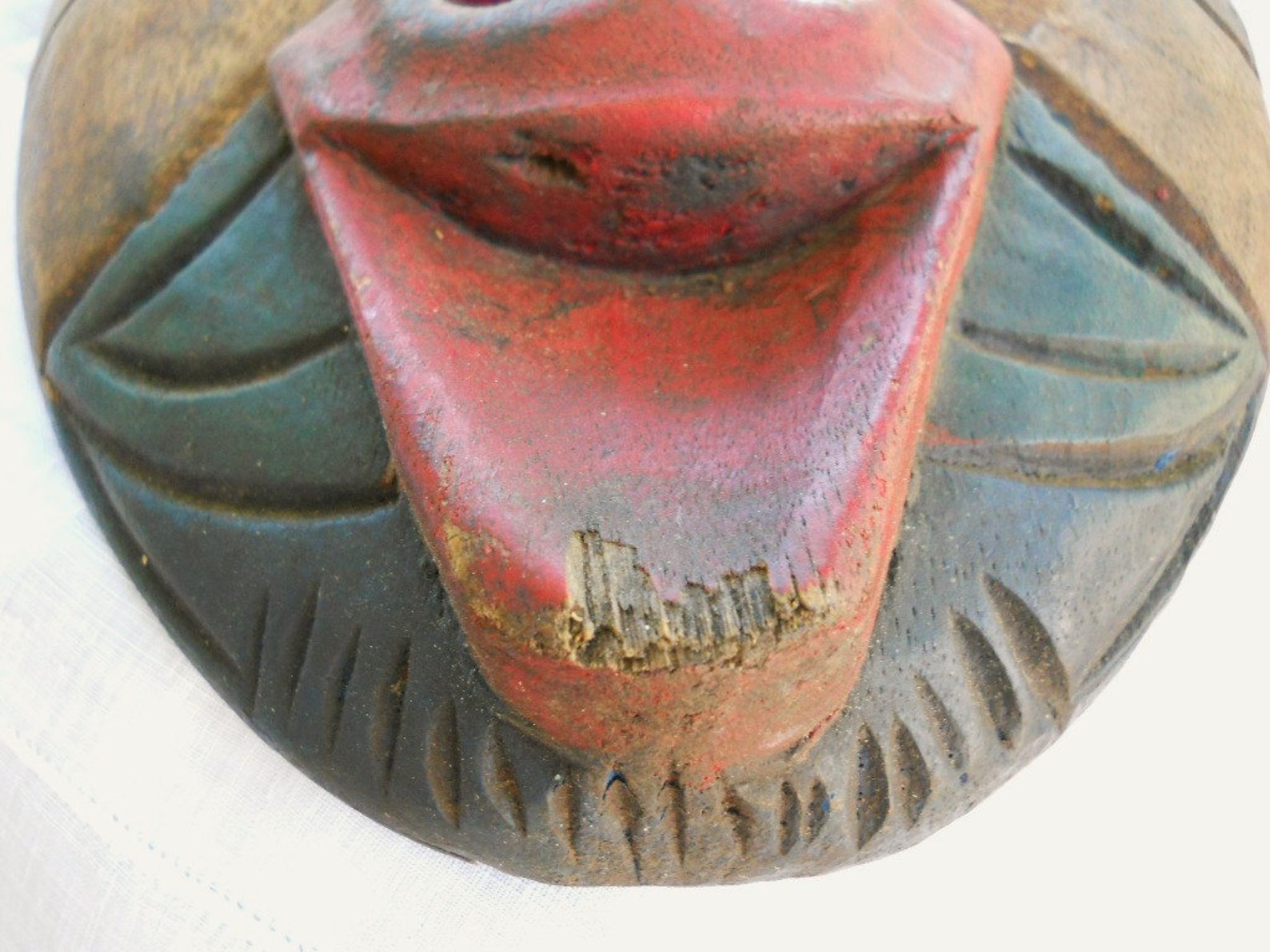 Vintage Ceremonial Tribal Native Bear Pig Mask Rustic Wood - Etsy