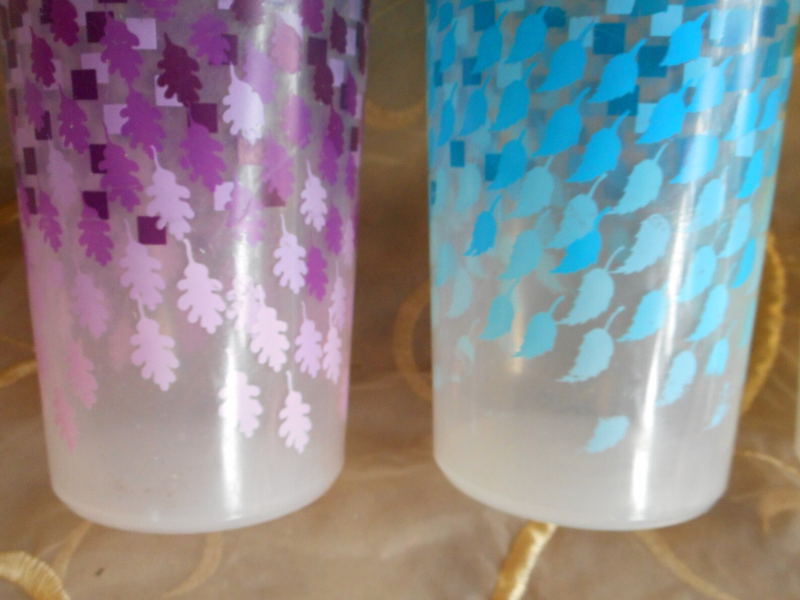 Vintage Retro Kitchen Rare Tupperware Pastel Pattern Tumblers - Etsy