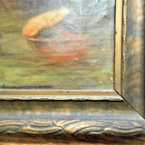 Unusual Small Alpine Early 1900s Rustic Mountain Lake Canoe Folk ...