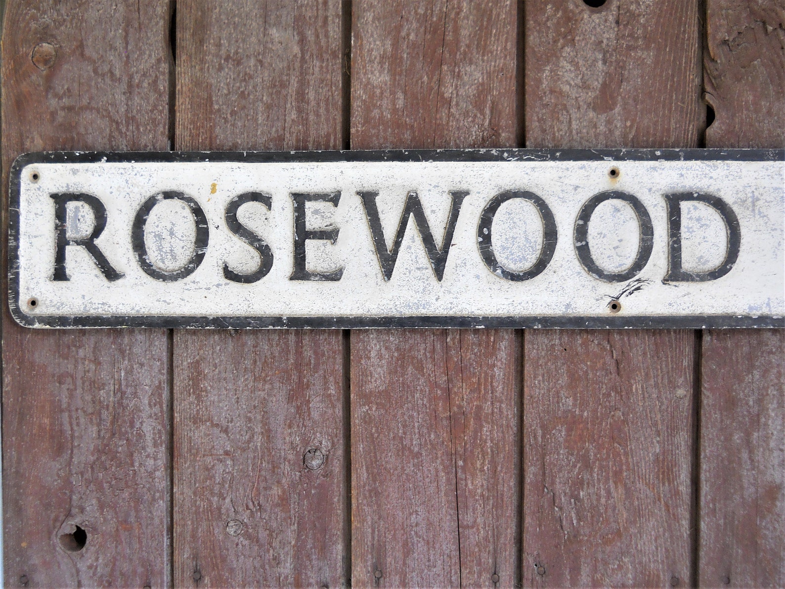 Rare Beautiful Antique British Rosewood Close Road Street Sign - Etsy