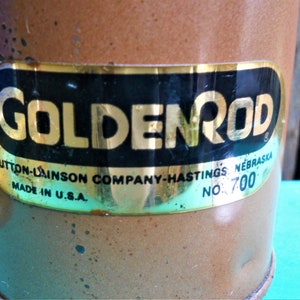 Vintage Goldenrod Copper Oil Can Dutton & Lainson, Rustic Industrial ...