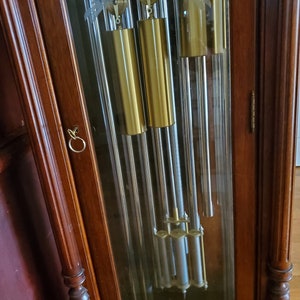 Herschede "virginian" Carved Mahogany Grandfather 9 Tubular Rare ...