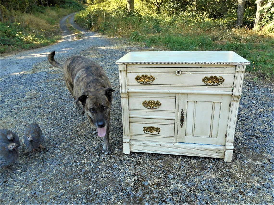Antique 1870s Victorian French Country Wash Stand Painted | Etsy