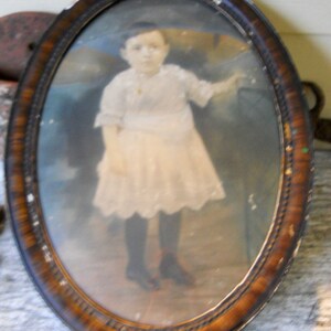 Antique 1900 Edwardian Child Portrait Hand Tinted Photo Print | Etsy
