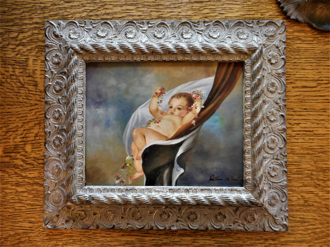 Beautiful 1800s Renaissance Cherub Putto Antique Cupid Infant Baby ...