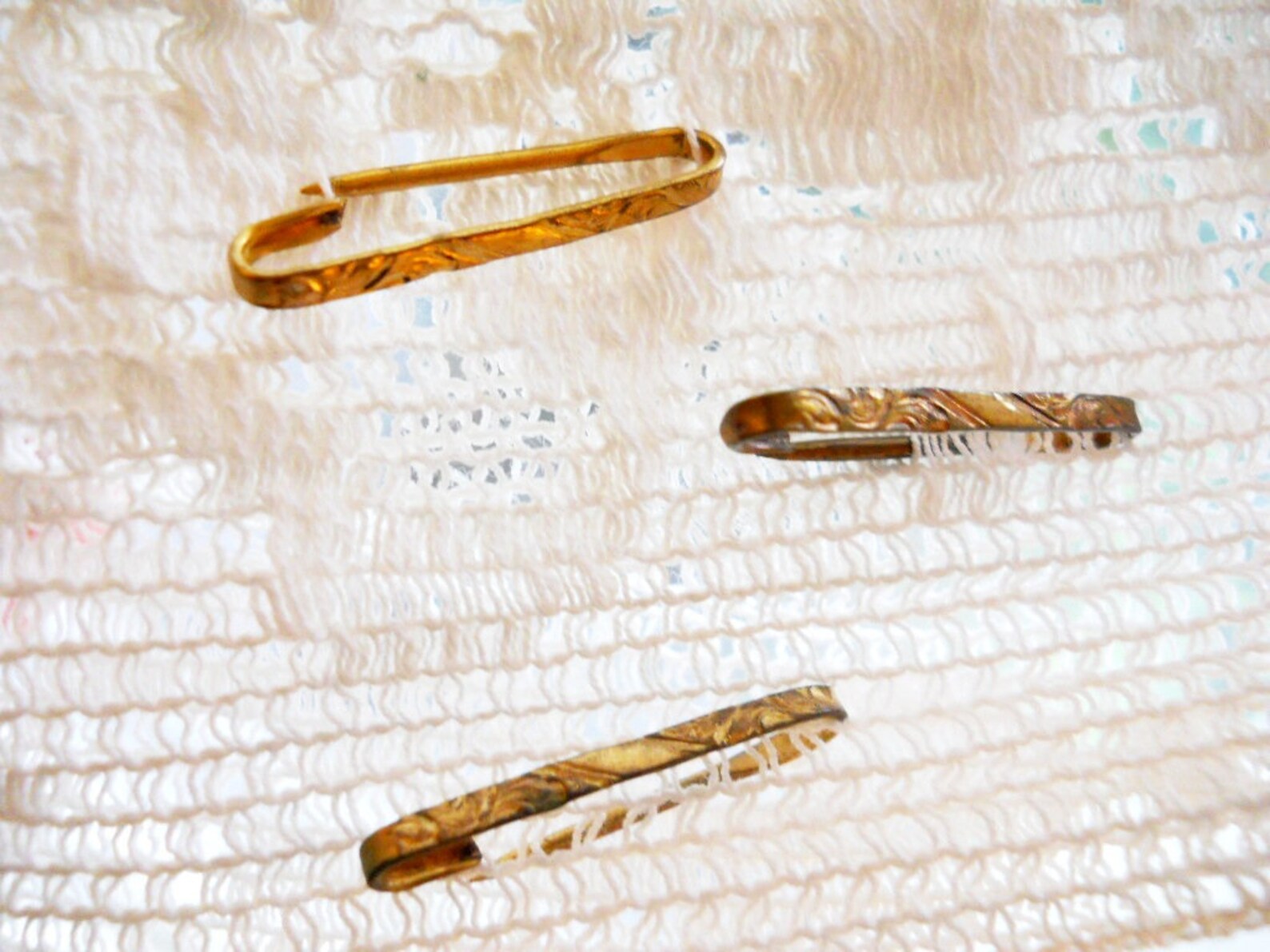 Three Antique 1890s Gold Wash Ornate Scatter Pins Edwardian | Etsy