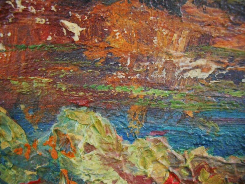 Vintage 1920s Impressionist Landscape Painting Listed Florence - Etsy