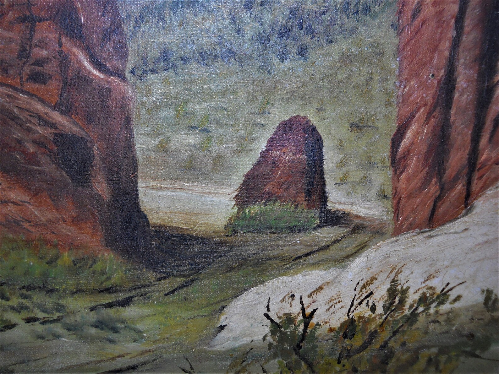 Antique Western Landscape Painting Colorado Pikes Peak Gateway - Etsy