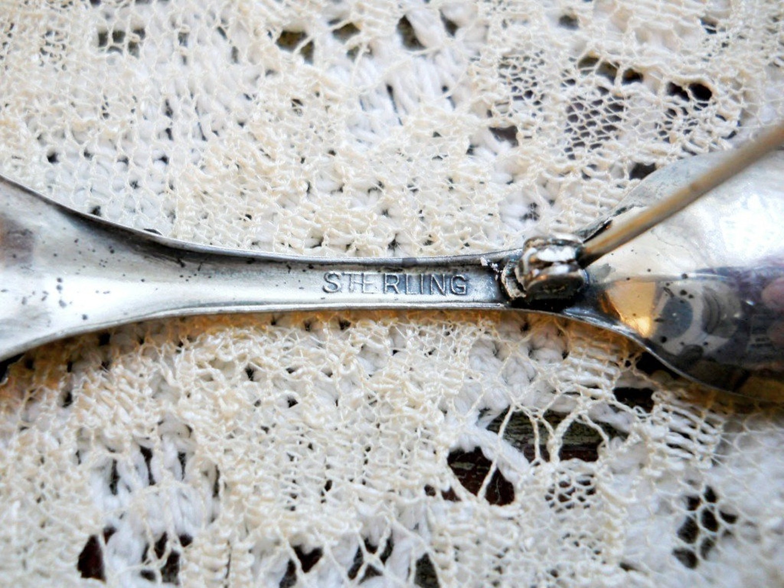 Antique 1930s 50s Cherub Putti Cupid Angel Sterling Spoon | Etsy