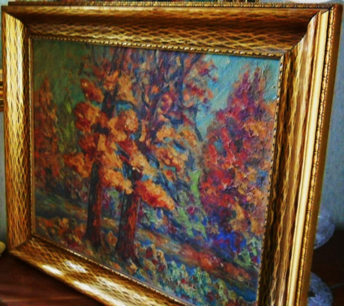 Vintage 1920s Impressionist Landscape Painting Listed Florence - Etsy