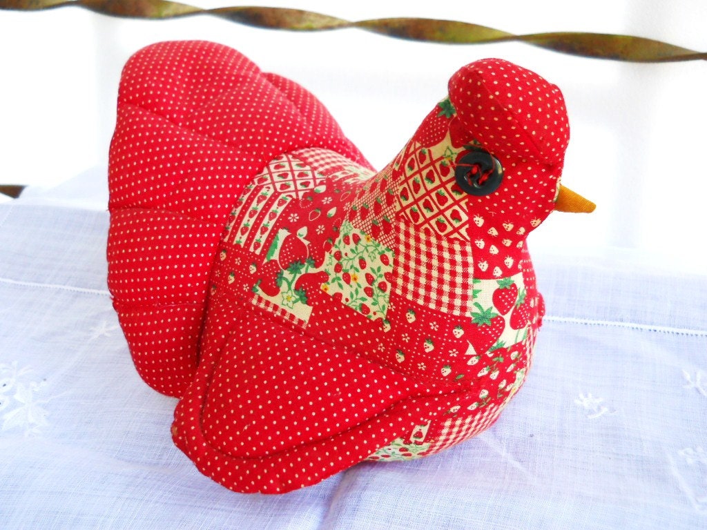 Country Red Kitchen Hen Cottage Farmhouse Americana Primitive - Etsy