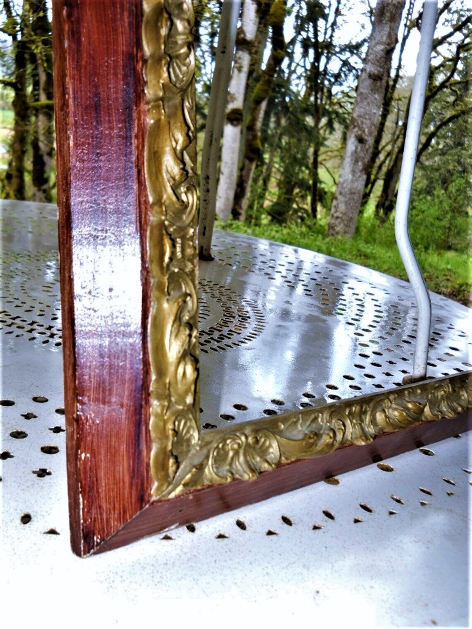 Rare Early Antique Wood Picture Frame Vintage 1700s 1800s Folk Art Red ...