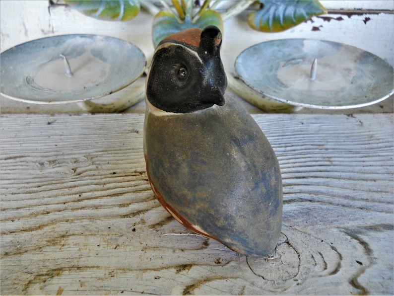 RARE Michael Fromme Studio Art Pottery Quail Bird Figurine Statuary ...