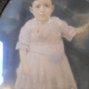 Antique 1900 Edwardian Child Portrait Hand Tinted Photo Print | Etsy