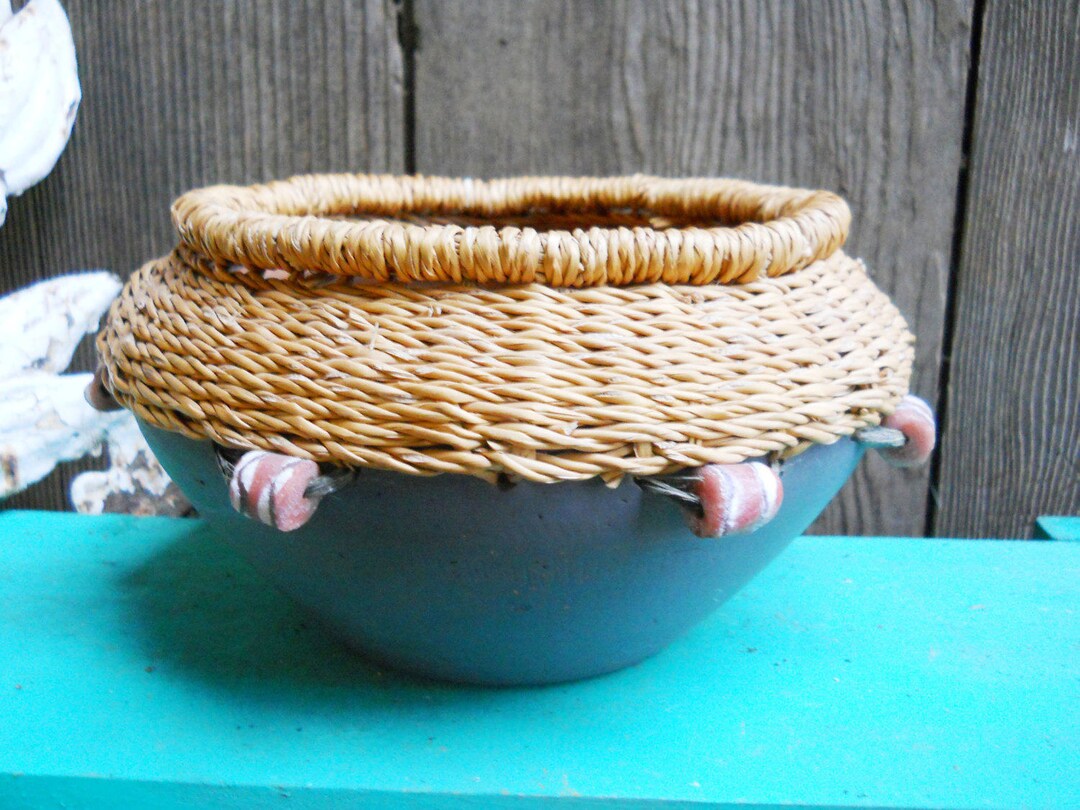 Rustic Primitive Pottery Ethnic African Tribal Ghana Pottery Pine ...
