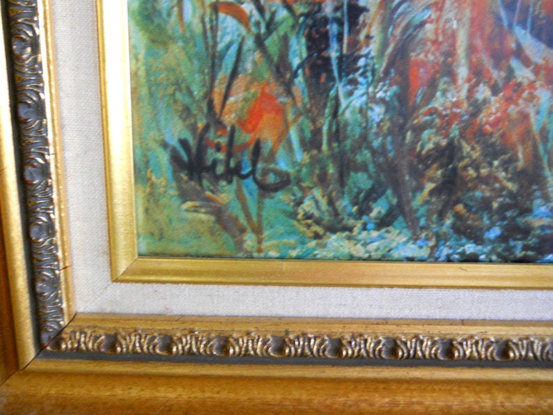 Rare 1980s Large Portrait Landscape Early Edna Hibel Lamb of Knossos ...