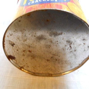 Vintage 1977 Industrial Ritz Cracker American Nabisco Tin Lithograph ...