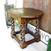 Antique French 1600s Rare Louis XIII Carved Oak Tavern Pub End Table ...