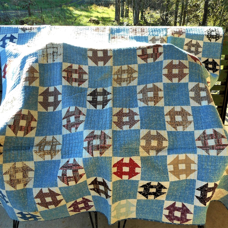 Indigo Quilt - Etsy