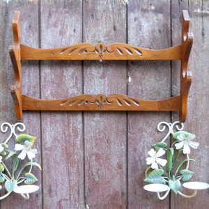 Antique Rare 1890s Victorian Eastlake Walnut Wood Gun Wall Display Rack ...