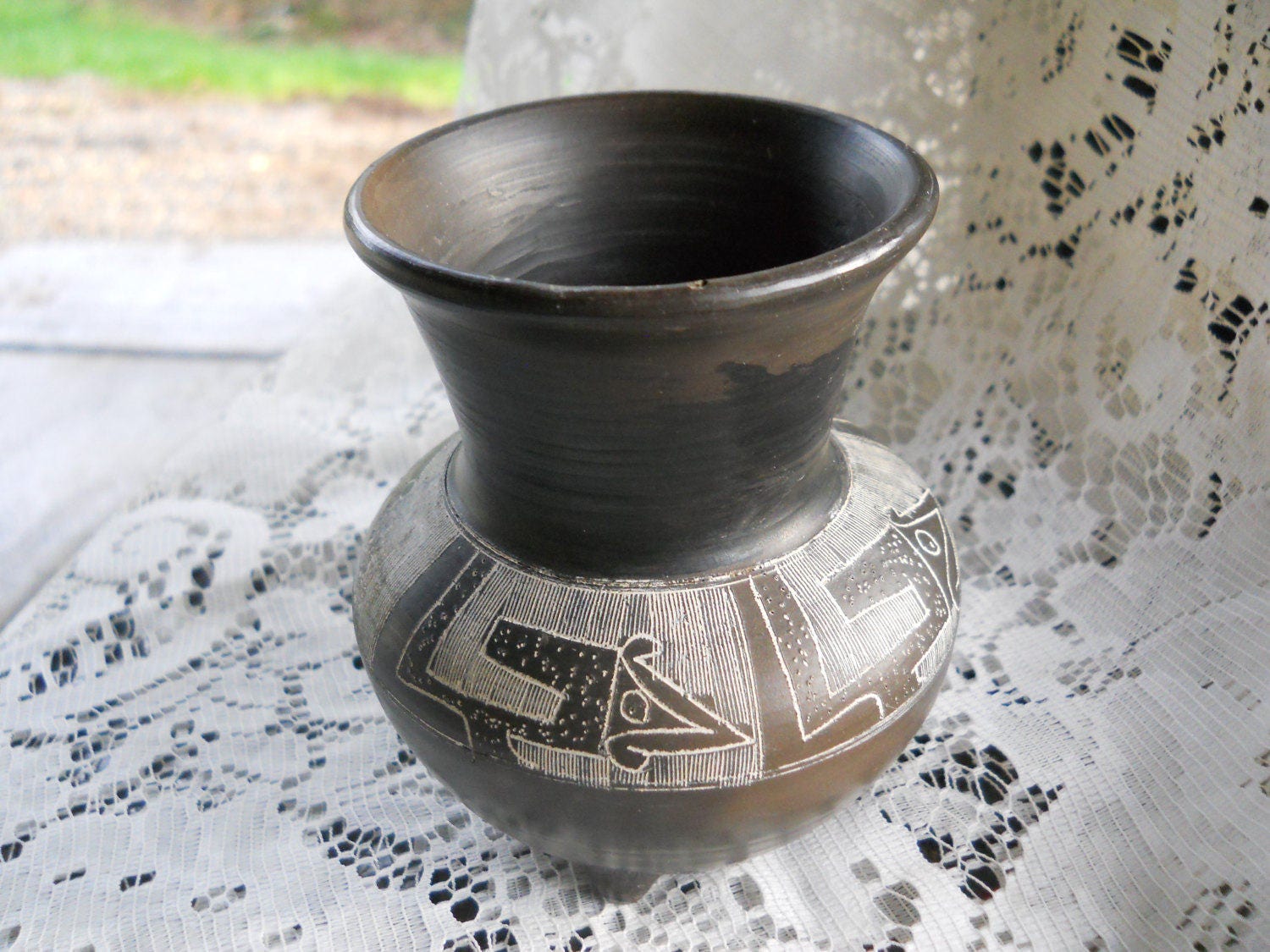 Rustic Primitive Pottery Footed Ethnic African Tribal Pottery - Etsy