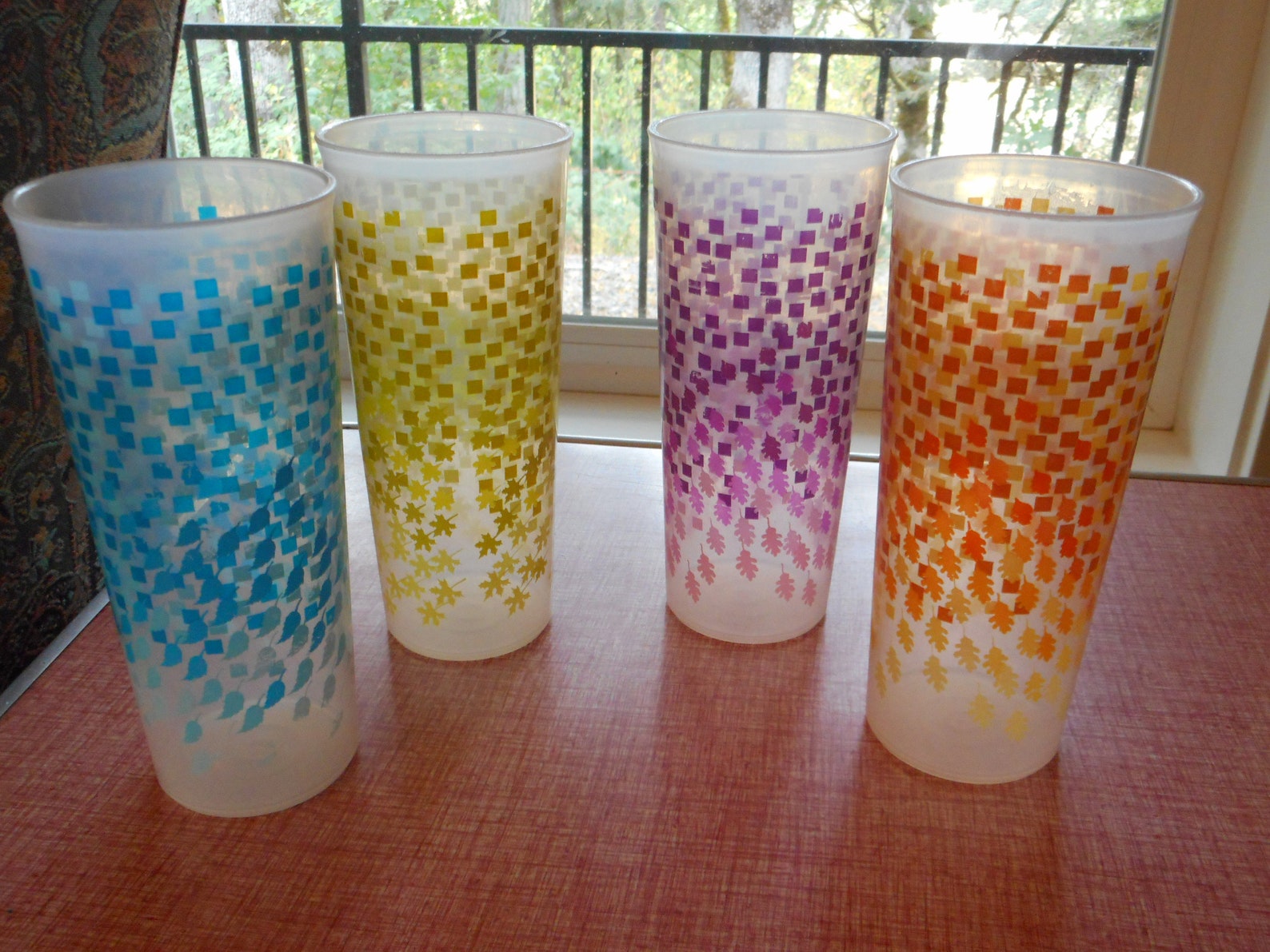 Vintage Retro Kitchen Rare Tupperware Pastel Pattern Tumblers - Etsy