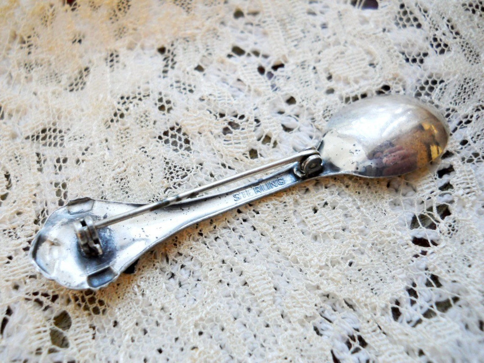 Antique 1930s 50s Cherub Putti Cupid Angel Sterling Spoon | Etsy