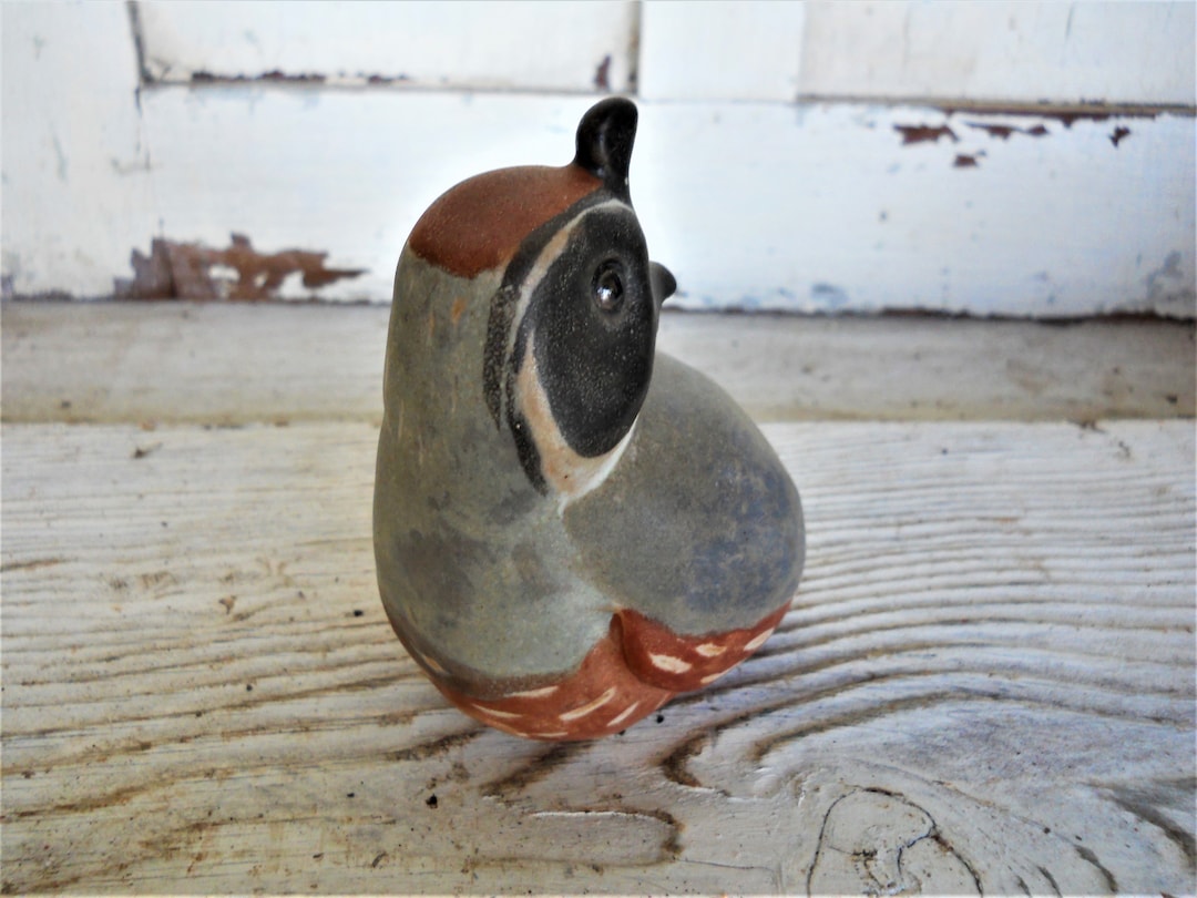 RARE Michael Fromme Studio Art Pottery Quail Bird Figurine Statuary ...