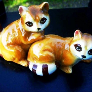 Norcrest Rare Racoon Huggers 1940s-1950s Vintage Mid Century Danish ...