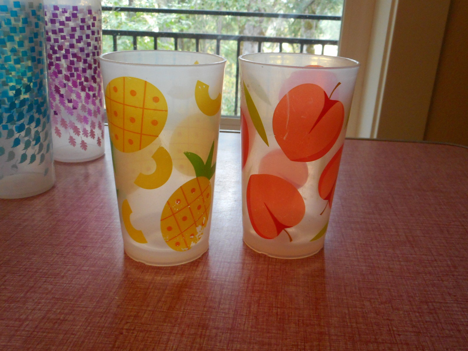 Vintage Retro Kitchen Rare Tupperware Pastel Pattern Tumblers | Etsy