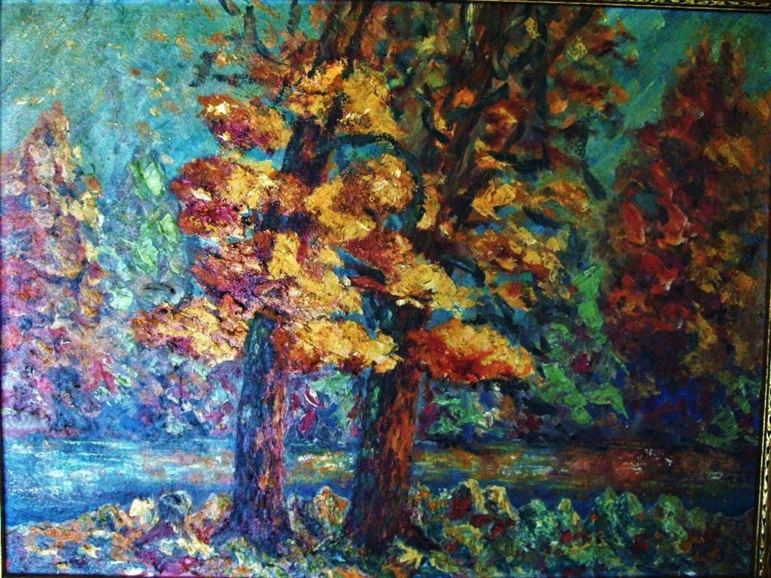 Vintage 1920s Impressionist Landscape Painting Listed Florence - Etsy