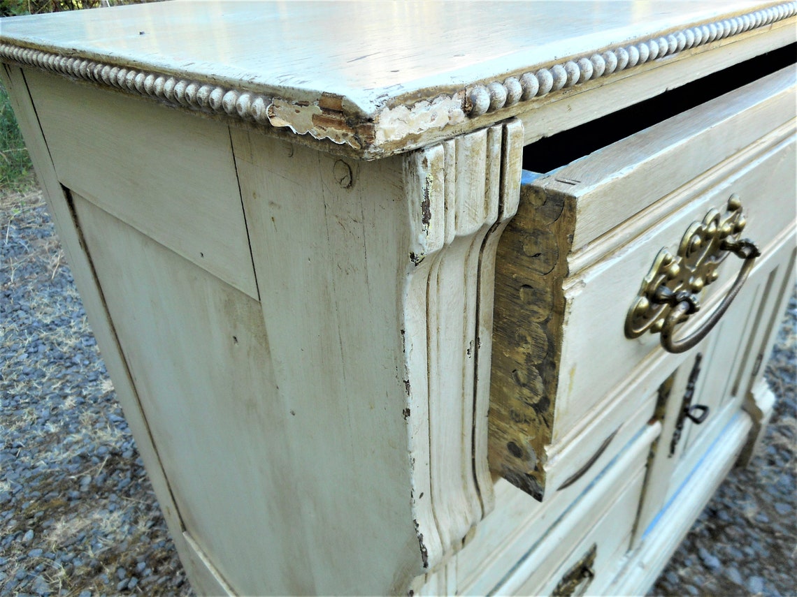 Antique 1870s Victorian French Country Wash Stand Painted | Etsy