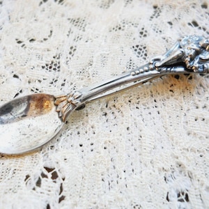 Antique 1930s - 50s Cherub Putti Cupid Angel Sterling Spoon Brooch ...