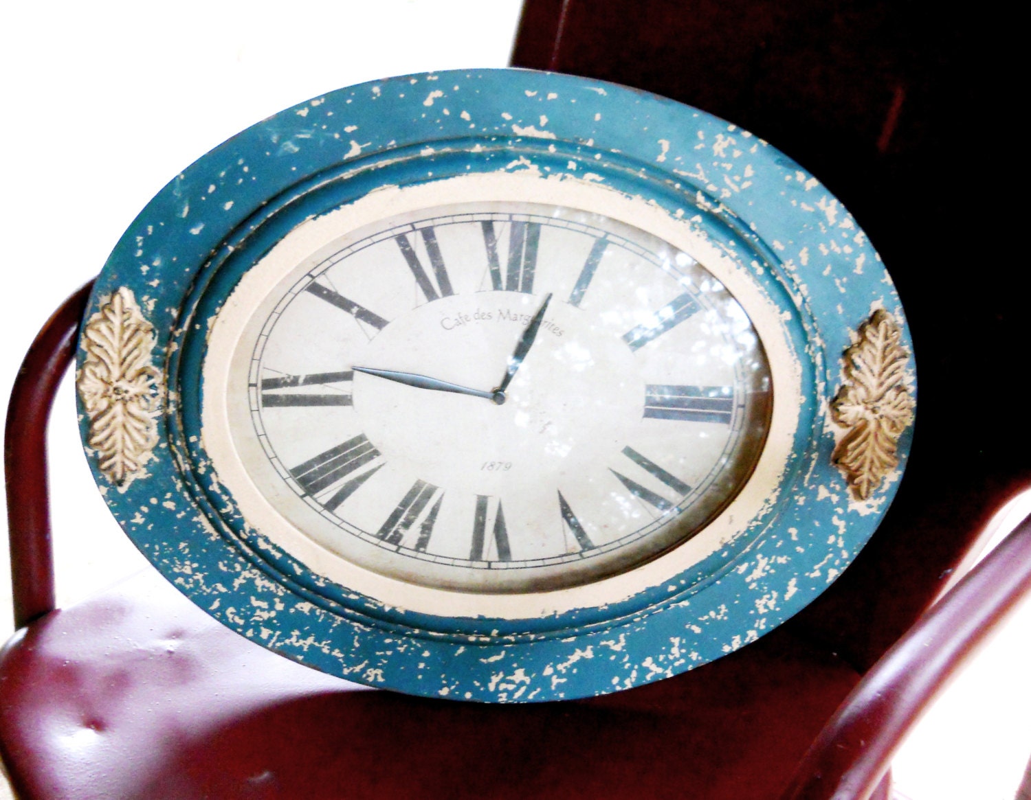 Vintage 1980s Cafe Des Margeurites Kitchen Wall Clock Mid - Etsy