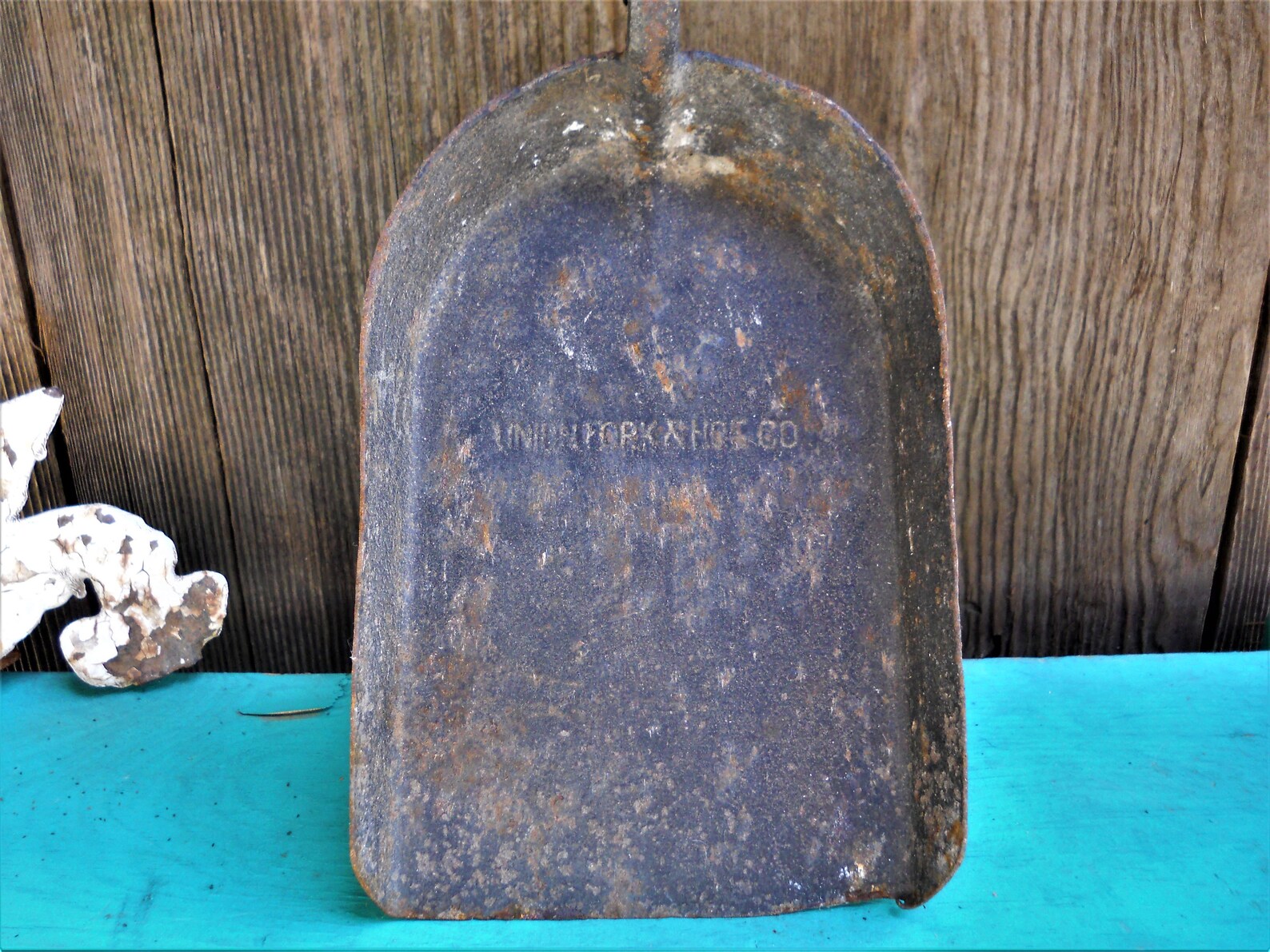 Signed Iron Tool 1900s Union Fork & Hoe Co Steel Coal Hod Scuttle ...