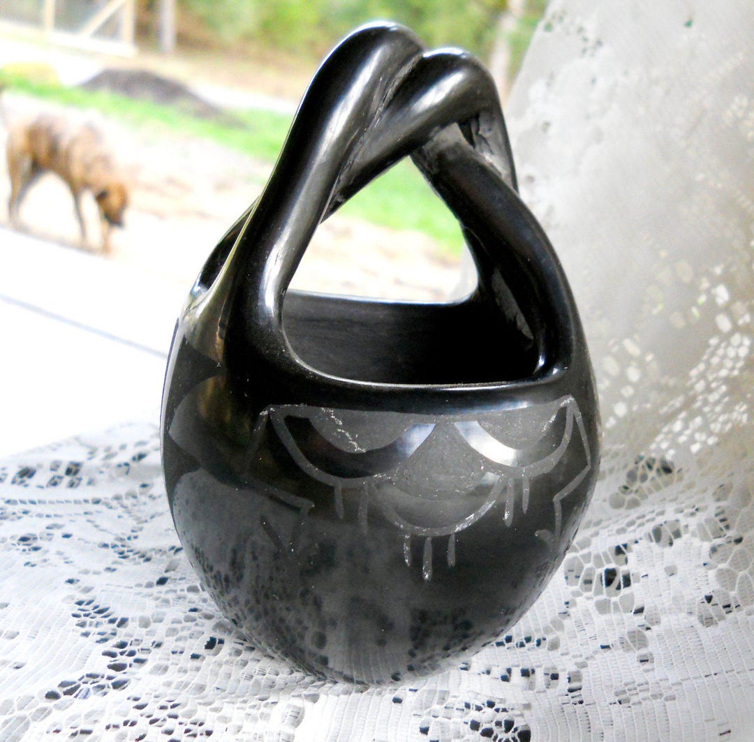 Rustic Primitive Pottery Engagement Pottery Basket Southwestern Santa ...