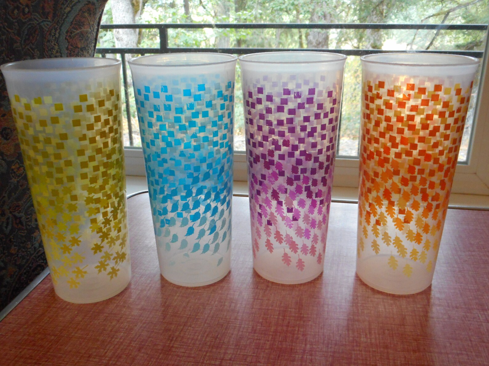 Vintage Retro Kitchen Rare Tupperware Pastel Pattern Tumblers - Etsy