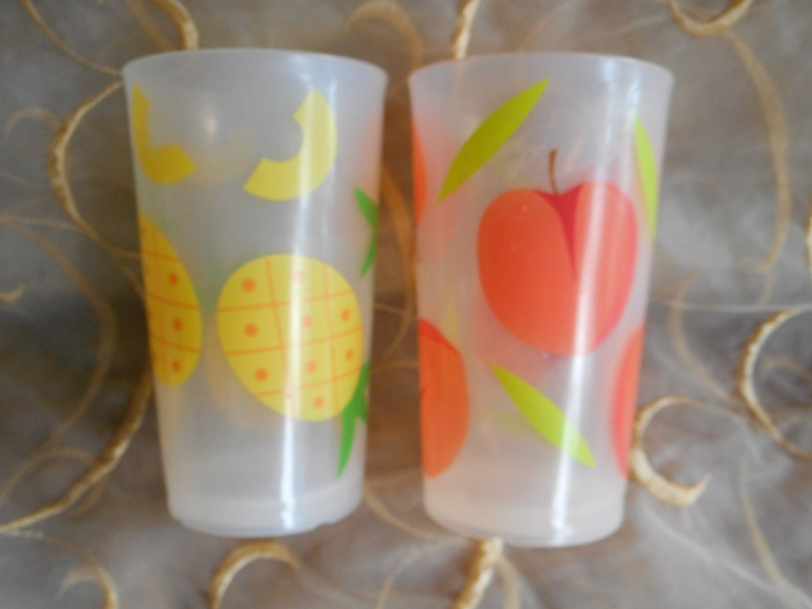 Vintage Retro Kitchen Rare Tupperware Pastel Pattern Tumblers | Etsy