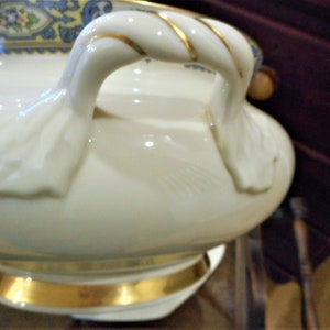 Large Lenox Autumn Pattern Soup Tureen on Platter Dinnerware Porcelain ...