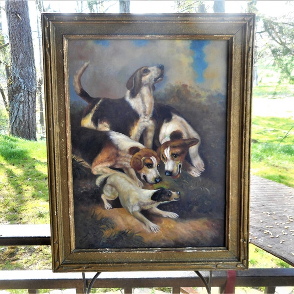 Hunting Dog Painting - Etsy