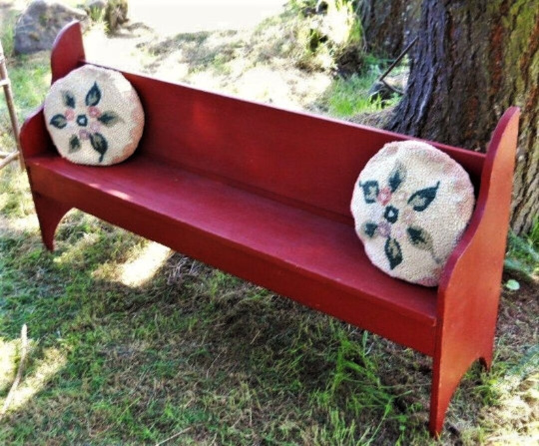 Rare 1800s Pioneer Antique Farmhouse Childrens Bench / One Room ...