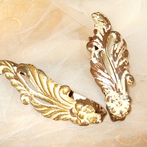 Vintage French Country 1920s Curtain Tiebacks Floral Botanical ...