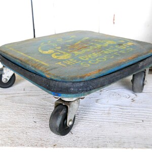 Vintage 1950s School French Denim Blue Titus Gym Scooter Industrial ...