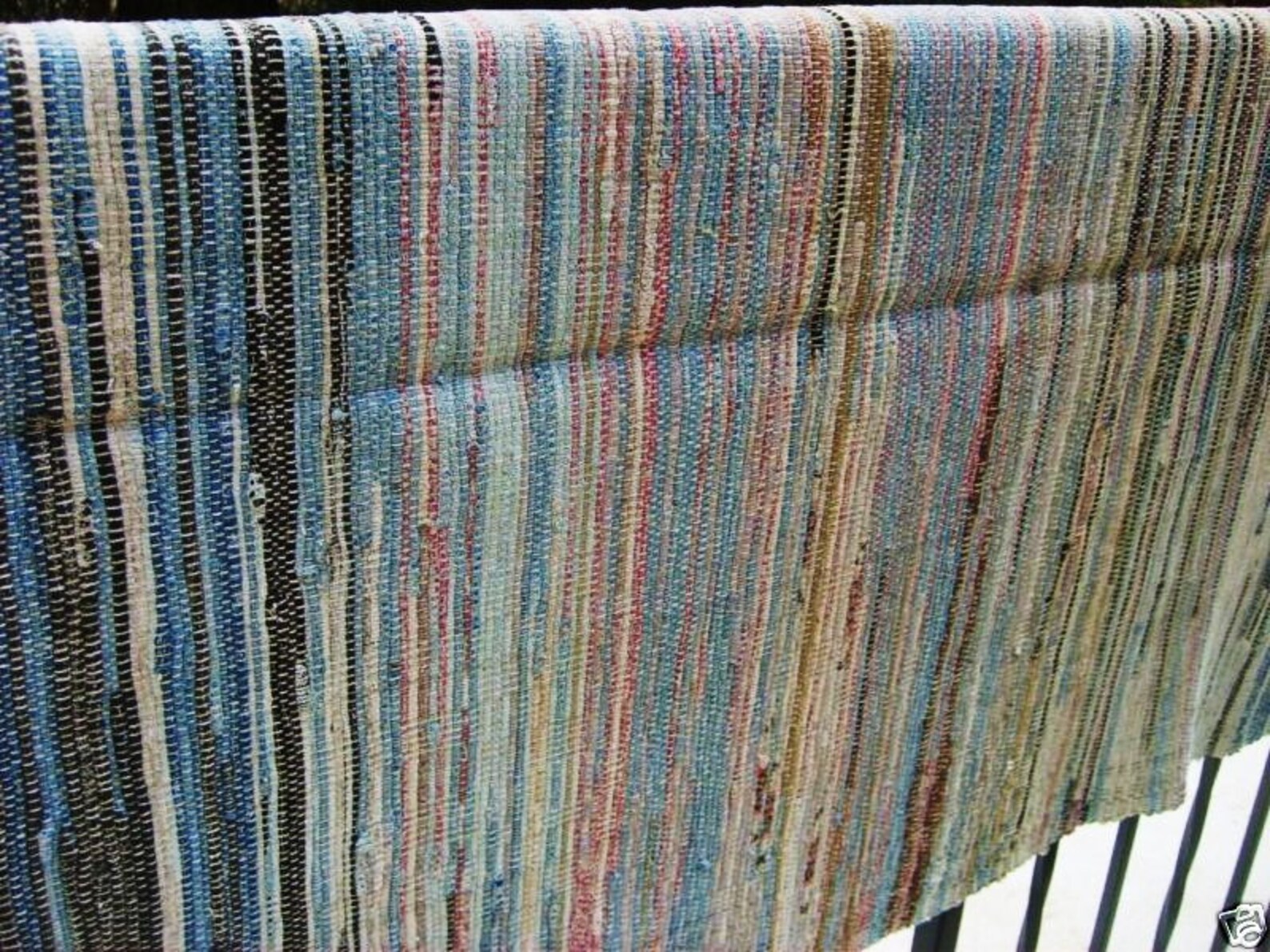 Spectacular 12' Large Cotton Rag Rug Runner Early American - Etsy