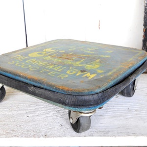 Vintage 1950s School French Denim Blue Titus Gym Scooter Industrial ...