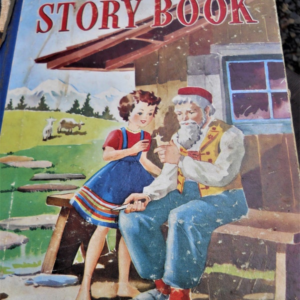 Antique Story Book - Etsy