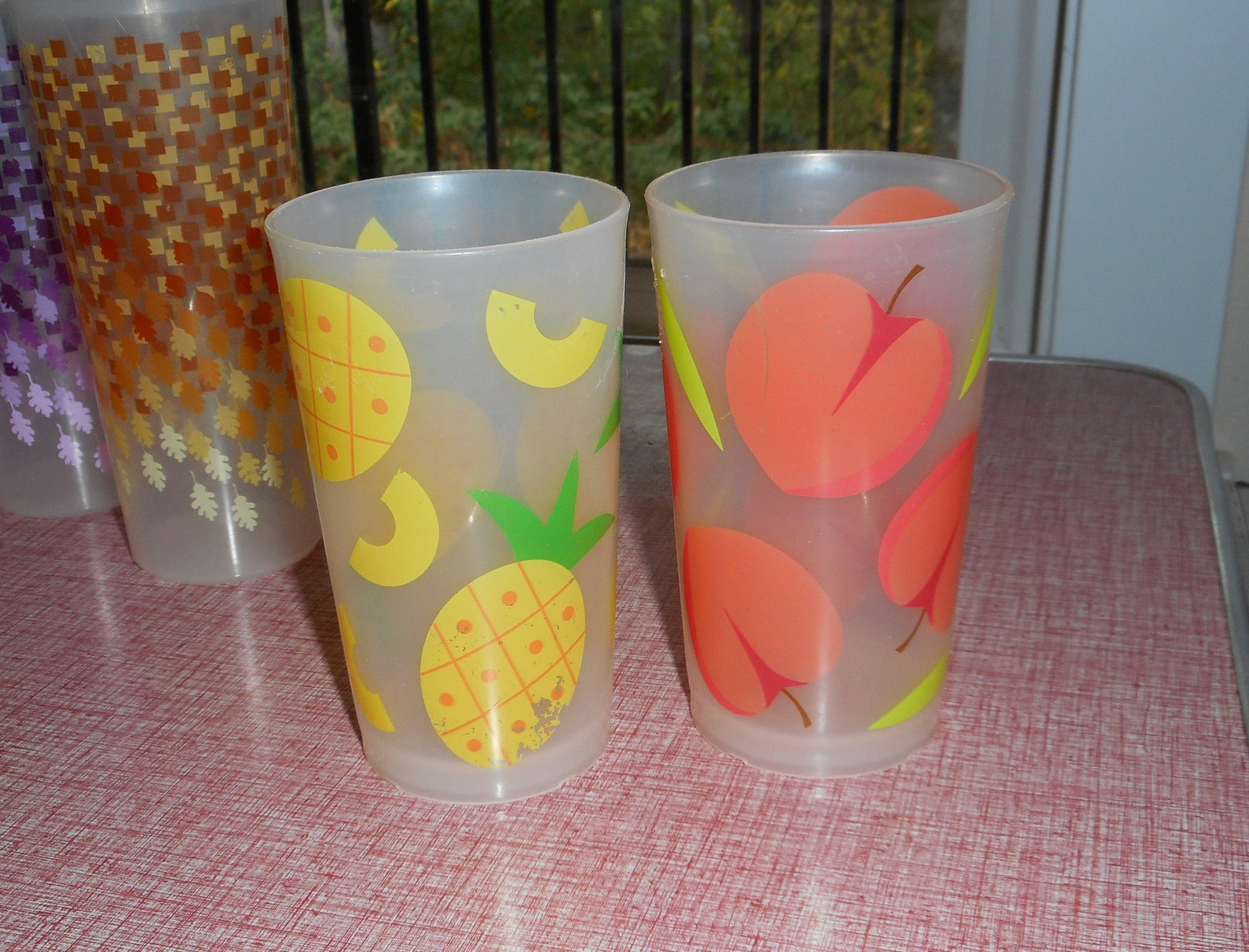 Vintage Retro Kitchen Rare Tupperware Pastel Pattern Tumblers | Etsy