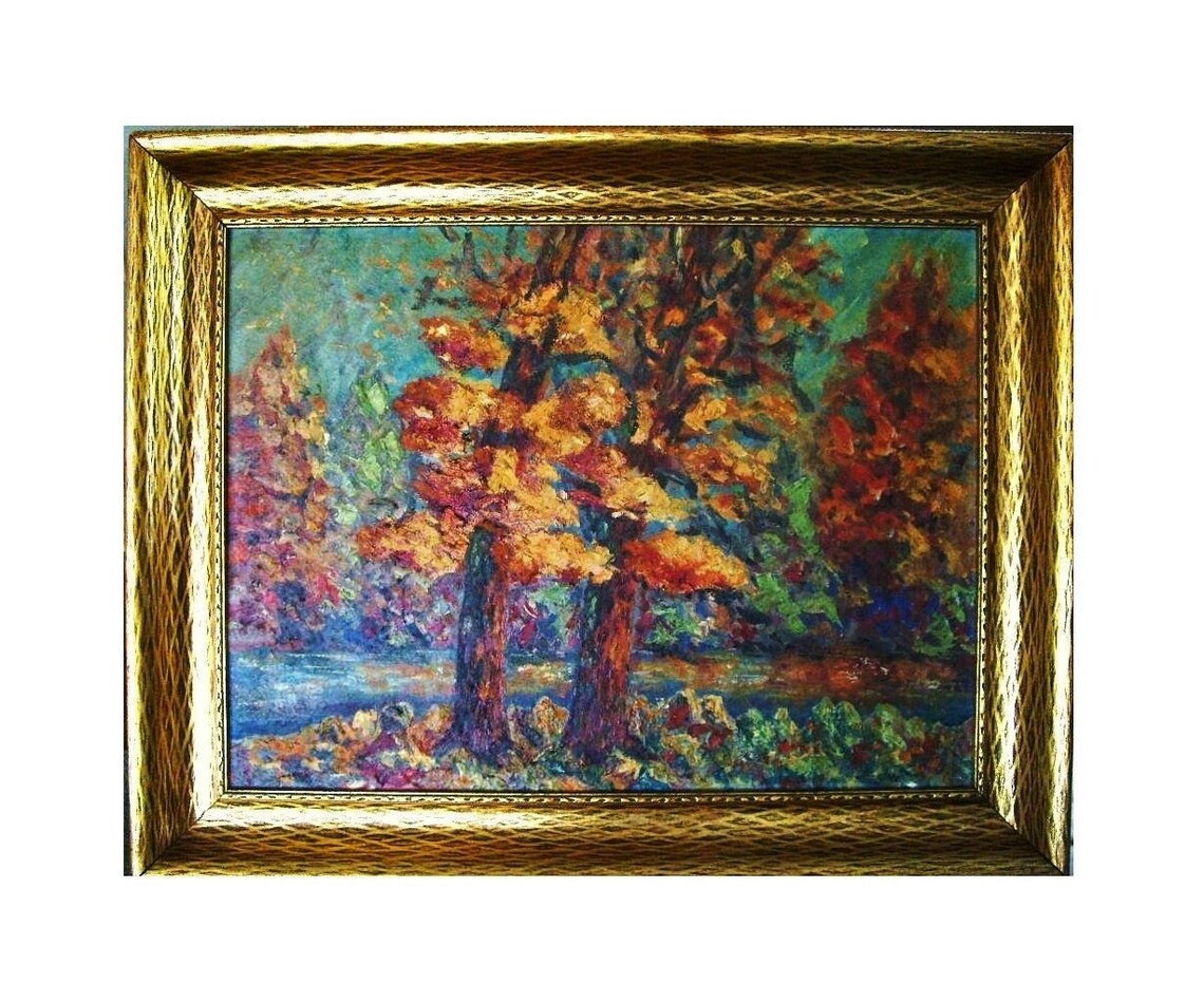 Vintage 1920s Impressionist Landscape Painting Listed Florence - Etsy