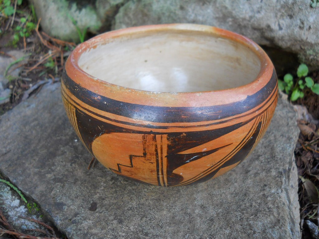 Stunning Vintage Hopi Pot Southwestern Acoma Polychrome Pueblo Pottery ...